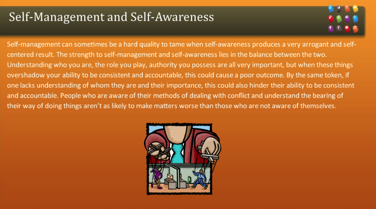 Self-Management and Self-Awareness - FreshSkills Self-Management and Self-Awareness - FreshSkills